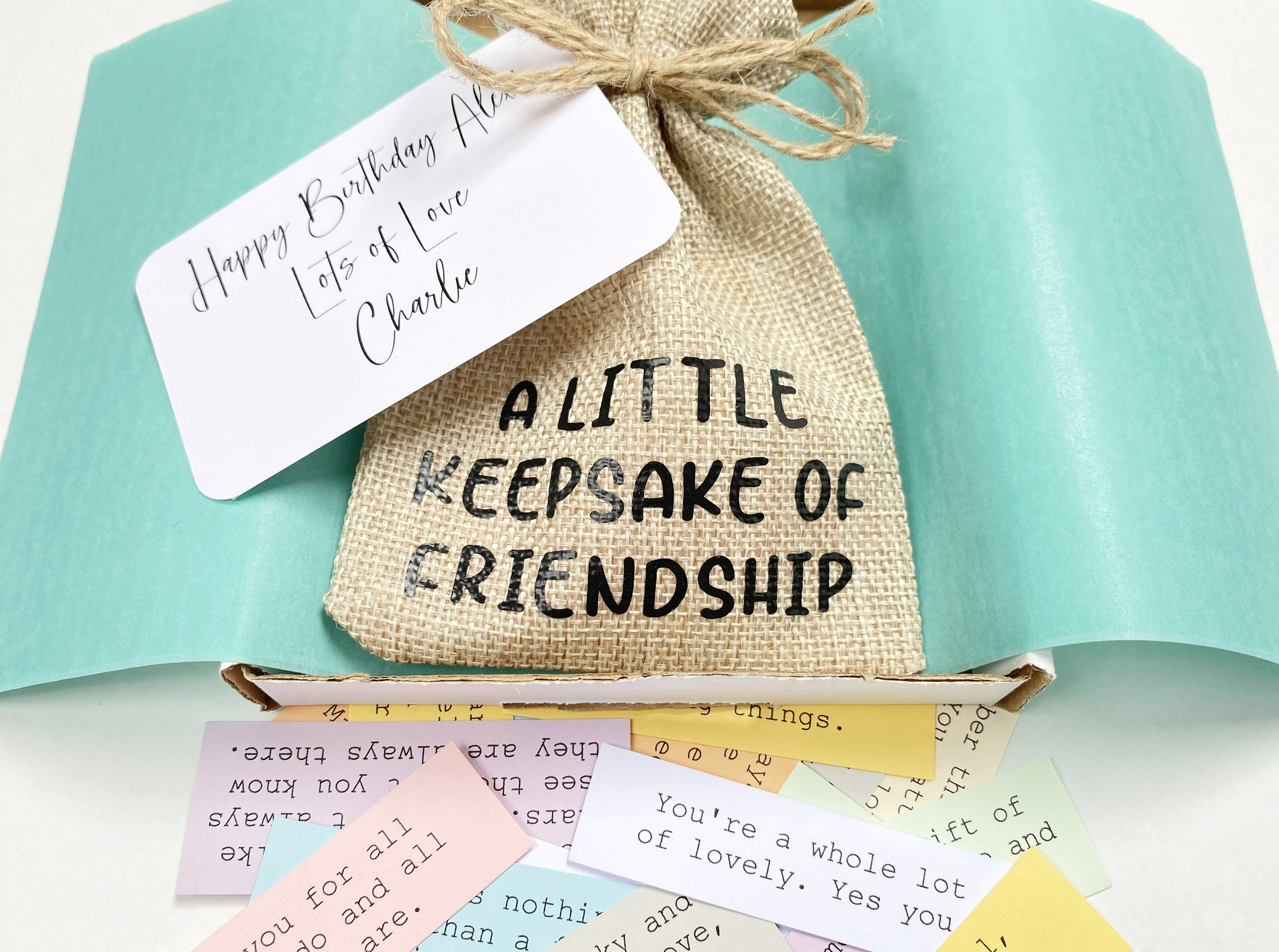 A Keepsake Bag of Friendship Quotes / 31 Quotes / Post Send Direct ...
