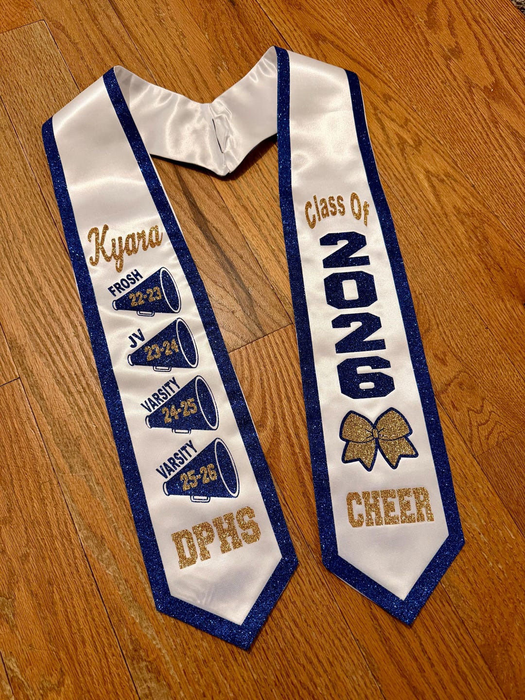 60 Inch 2026 Senior Night Graduation Cheer and Sports Stole - Add ...
