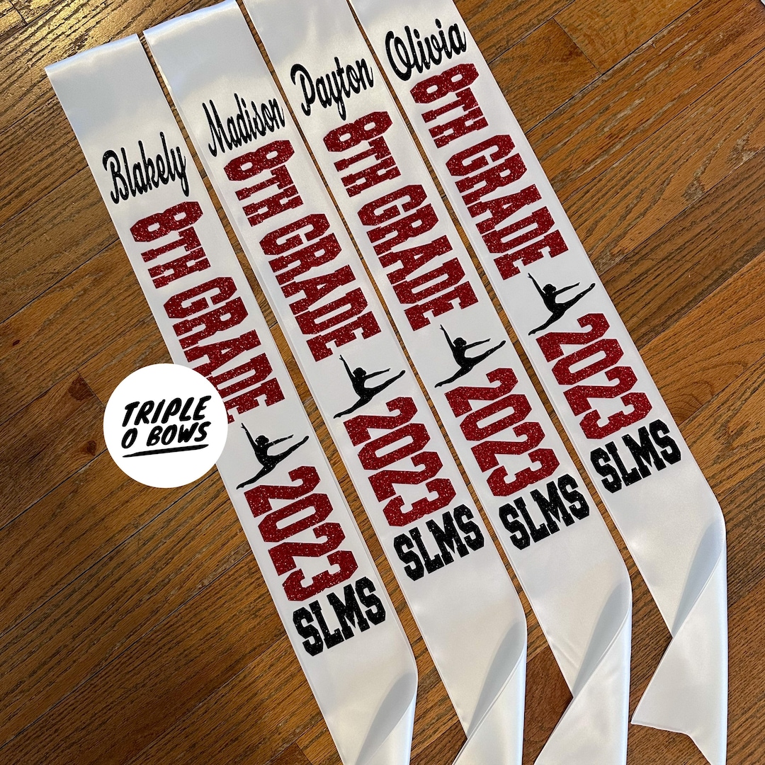 2023 Sports 8th Grade Night Sashes Add Details in Notes to - Etsy