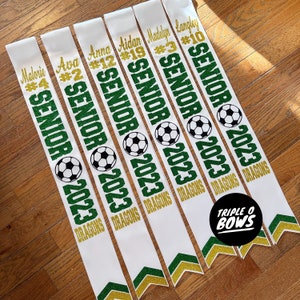 2026 "the Champion Pro" Sports Senior Night Sashes With Chevron Tails ...
