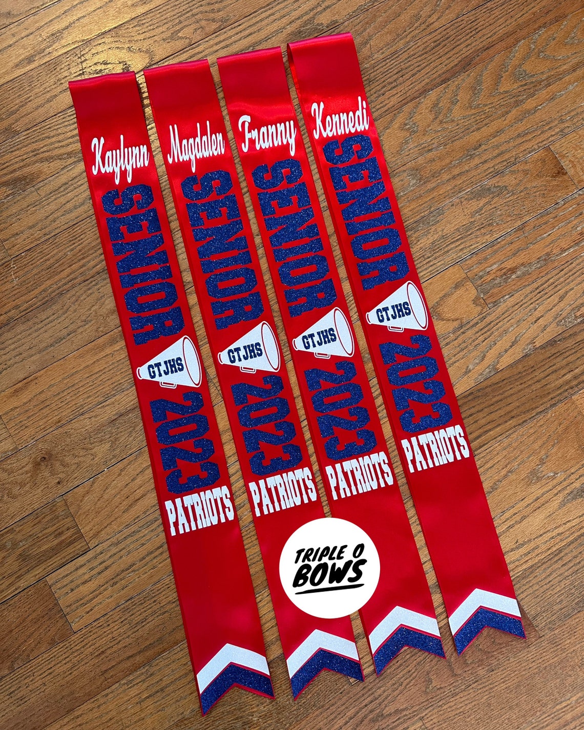 2026 "the Champion Pro" Sports Senior Night Sashes With Chevron Tails ...