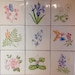 Wildflower Tiles/hand Painted/kiln Fired/custom Available - Etsy