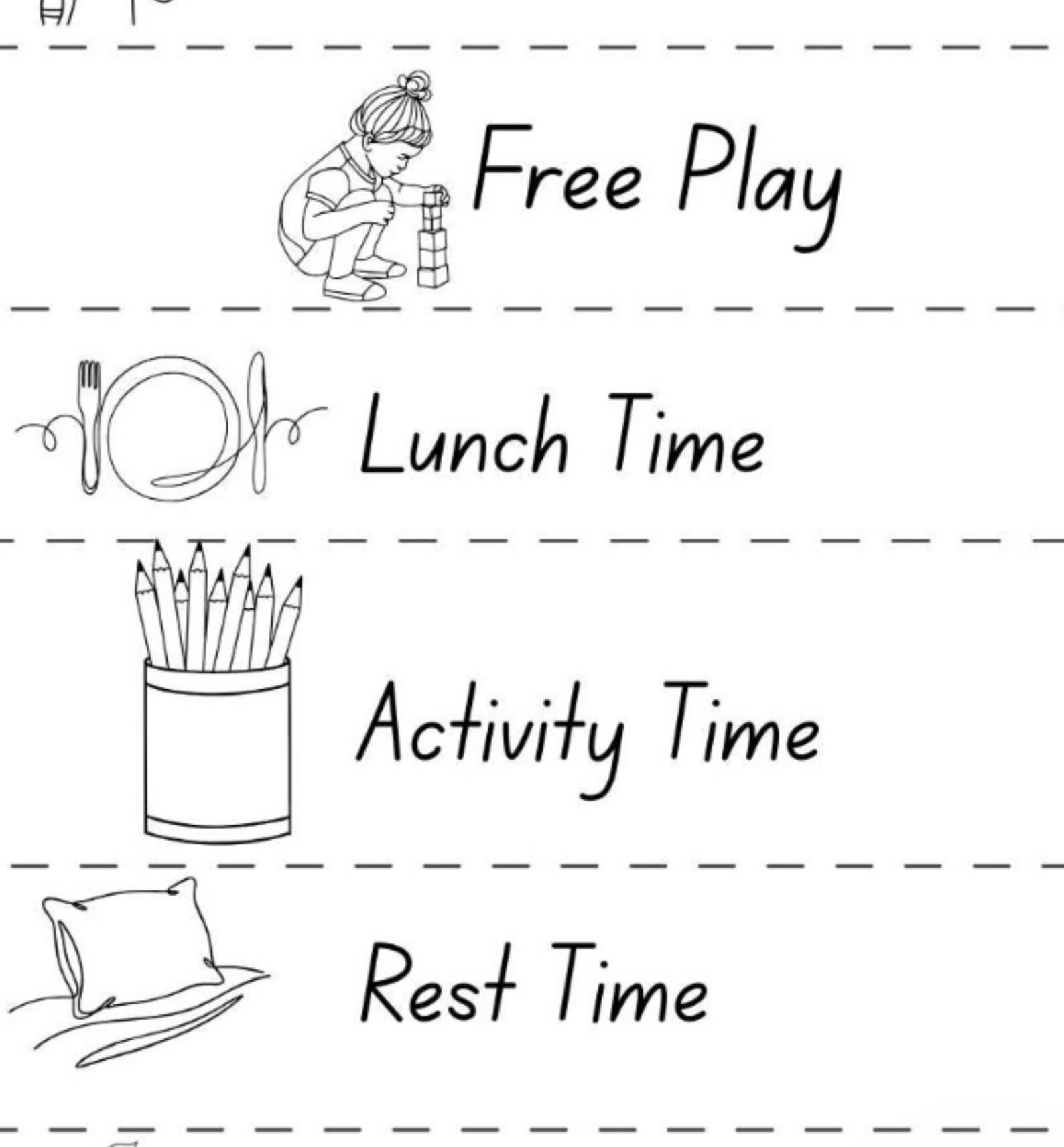 Kindy Daily Schedule Planner: Classroom Routine Organizer (printable ...
