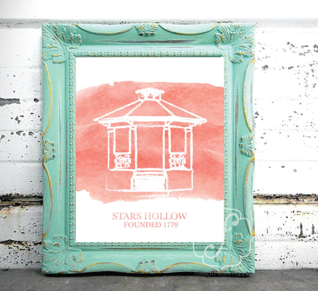 Gilmore Girls Stars Hollow Gazebo Printable Wall Decor Sign - Etsy