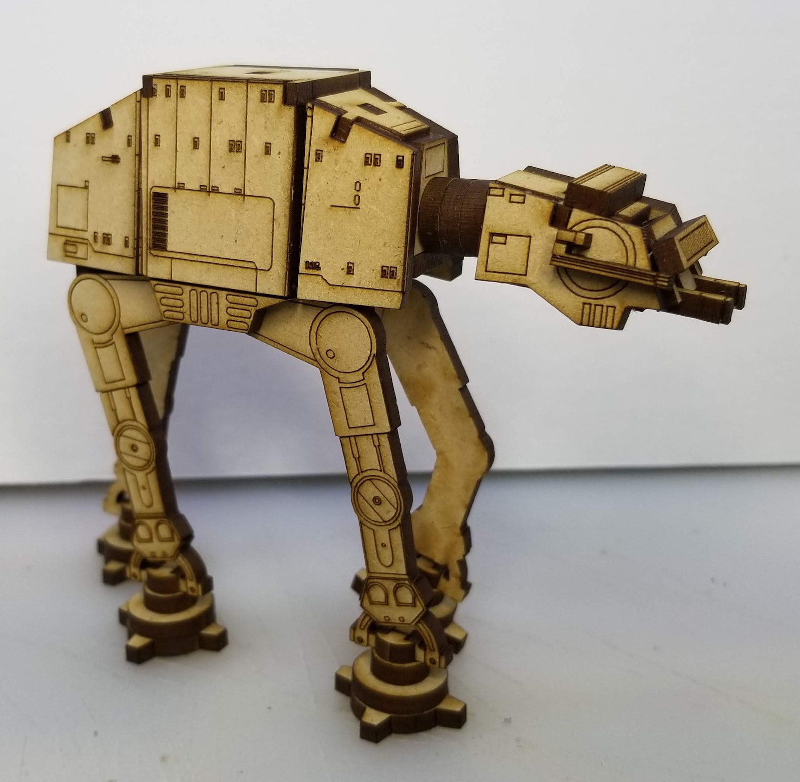 Star Wars Small AT-AT Walker Laser Cut Template - Ai, Cdr, Dxf, Pdf ...
