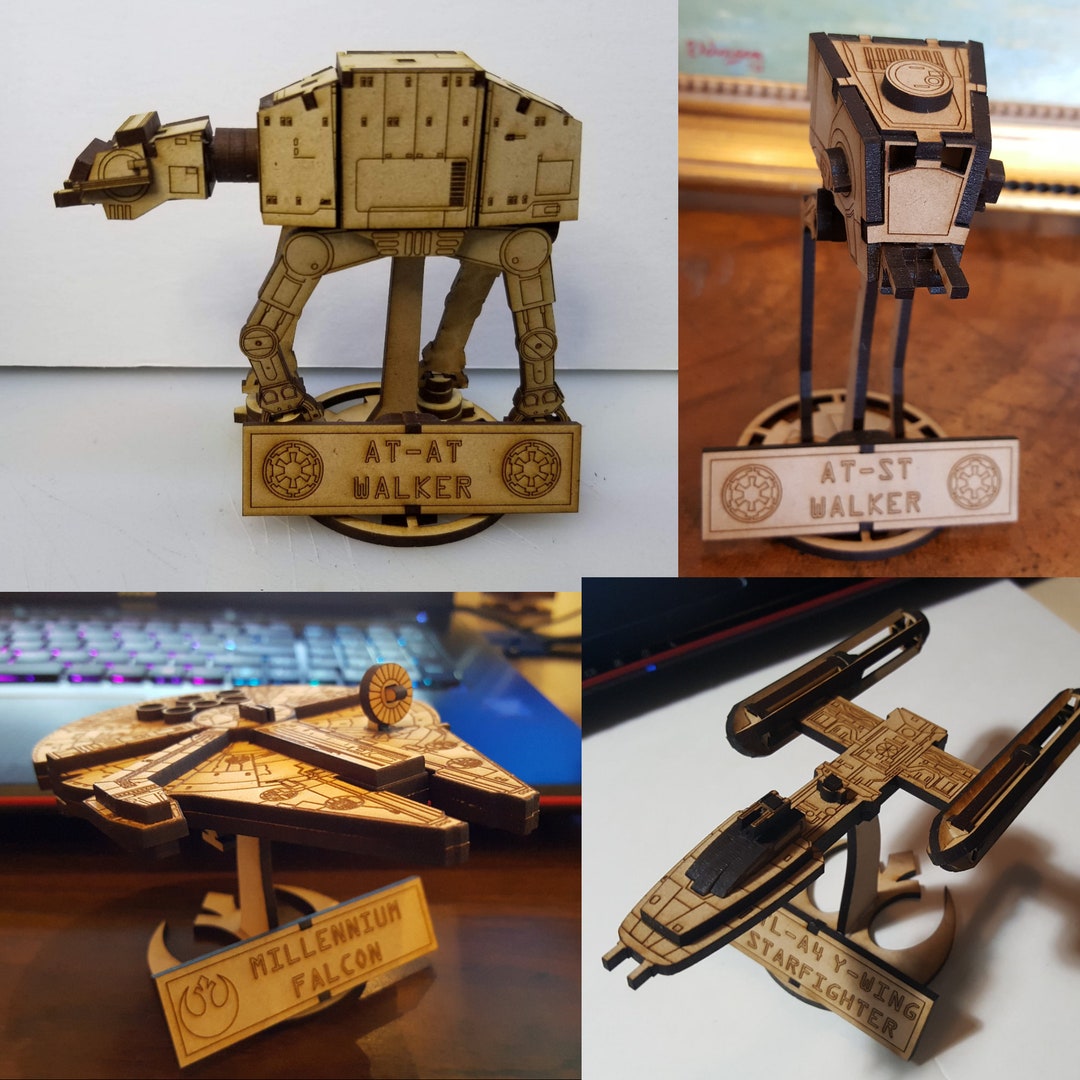 Star Wars Ships Laser Cut Templates Ai, Cdr, Dxf, Pdf Digital Files ...