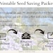 Printable Seed Packet Template for Canva | Editable DIY Seed Storage ...