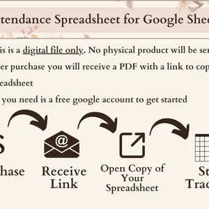 Student Attendance Tracker Spreadsheet | Google Sheets Compatible ...