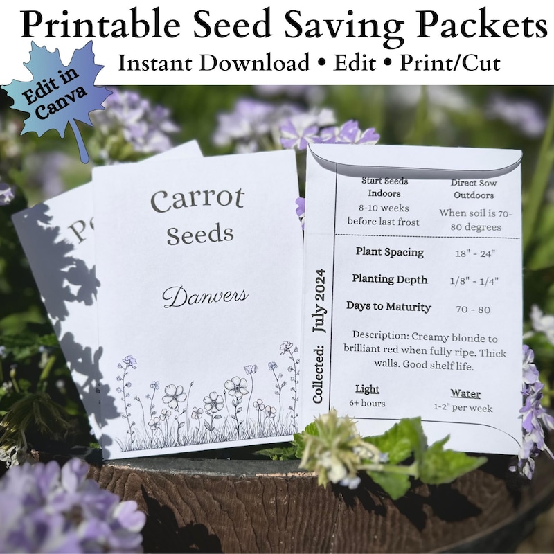 Seed Packet Holder Svg - Etsy