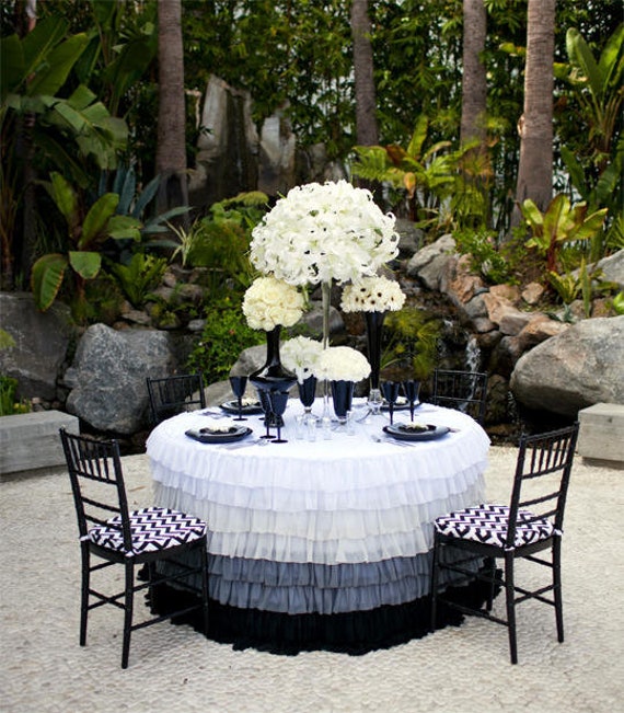 White and black table store