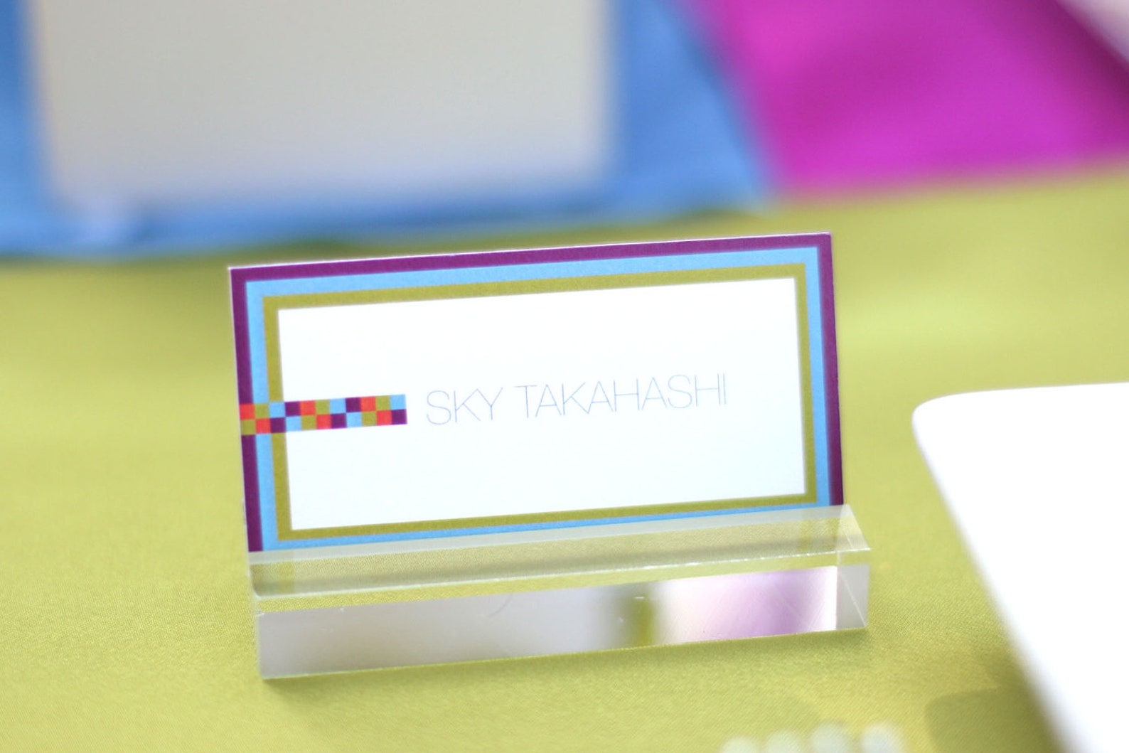 3 Large Size Clear Place Card Holder/ Business Card Holder/ - Etsy