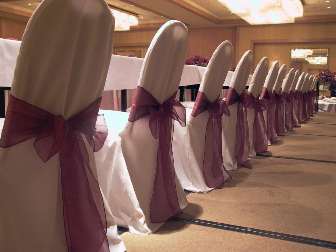 150 IVORY Chair Covers for CLEARANCE/ Wedding Chair Cover/ - Etsy