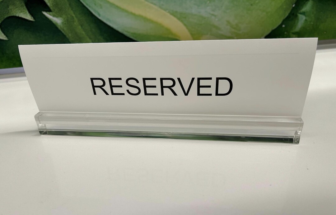 11" Clear Acrylic Holder/reserved Signs, Posters,photos,menus,flyers ...