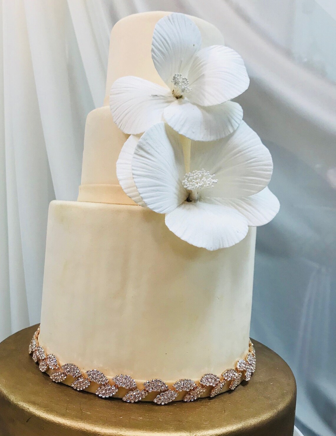 ROSE GOLD Rhinestone Embellishment Chain/ Wedding Cake - Etsy