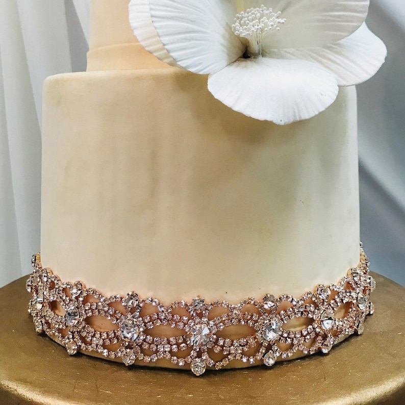 Sparkle ROSE GOLD or Silver Rhinestone Embellishment Chain/ - Etsy