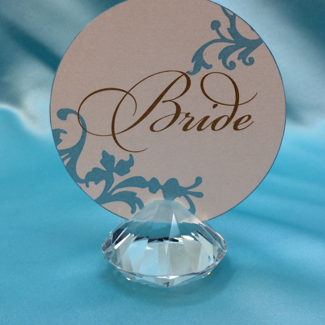 25 Pcs of 2"x2" Clear Crystal Diamond TABLE NUMBER Holder, Wedding ...