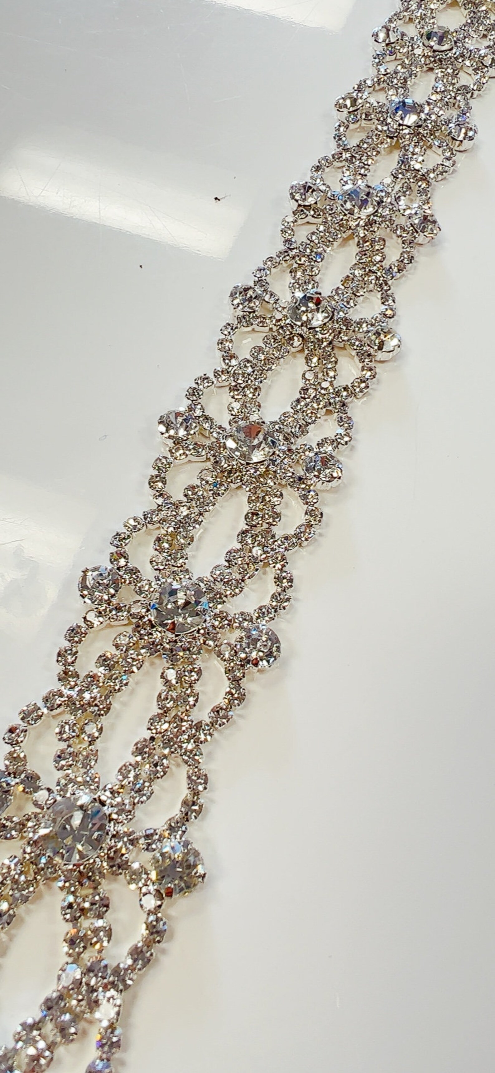 Sparkle ROSE GOLD or Silver Rhinestone Embellishment Chain/ - Etsy