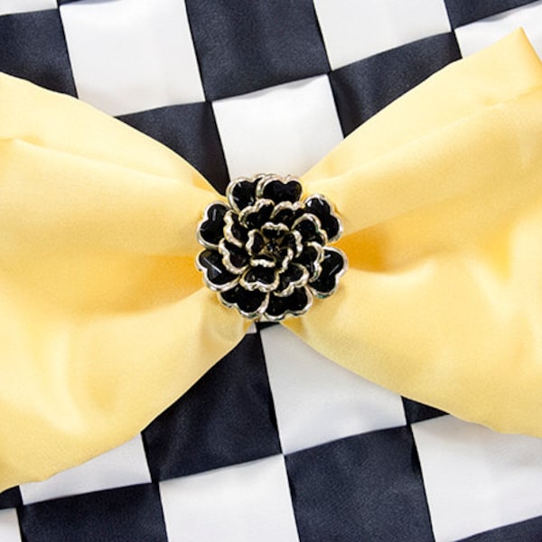 Black Napkin Ring - Etsy