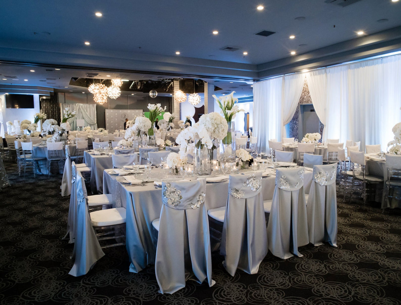 Unique Silver Chair Cover for the Bride and Groom - Etsy