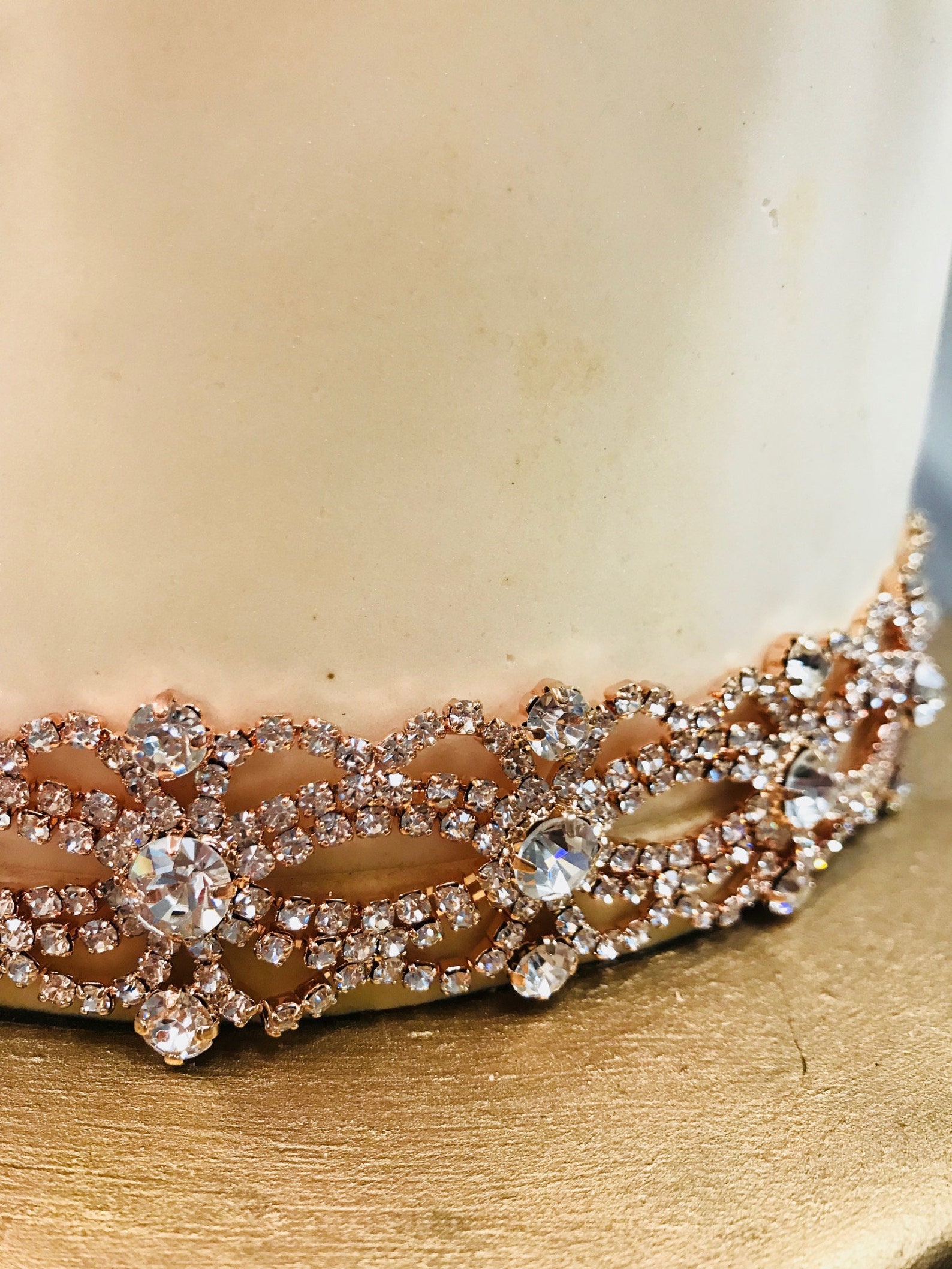 Sparkle ROSE GOLD or Silver Rhinestone Embellishment Chain/ - Etsy