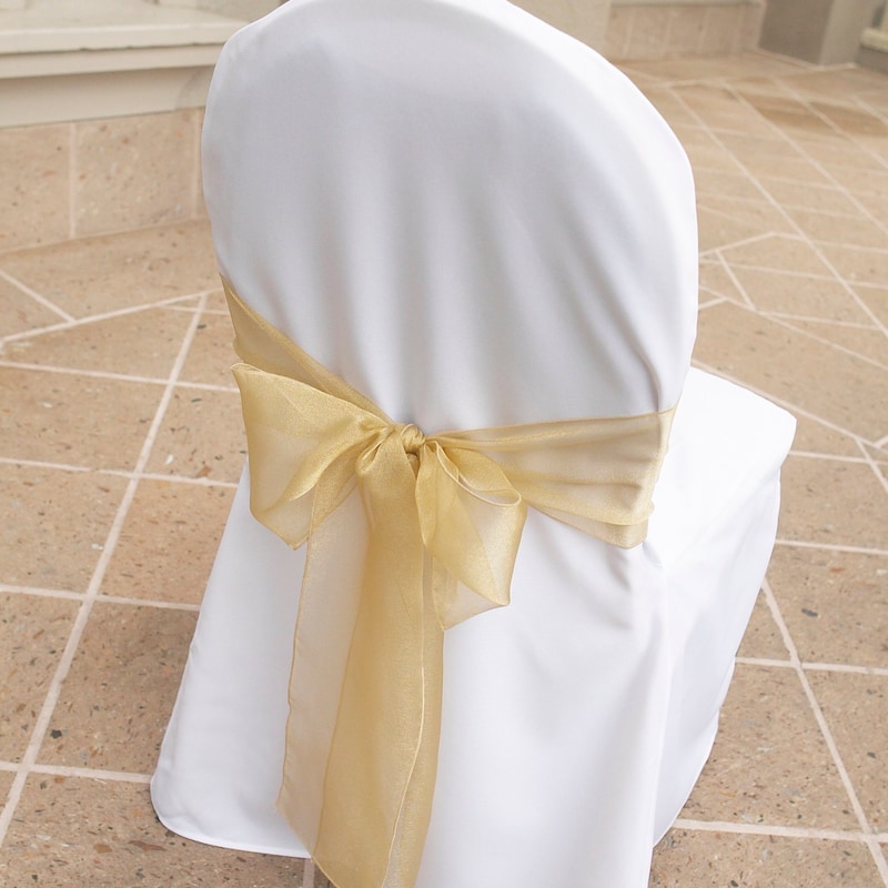 White Wedding Chair Cover - Etsy