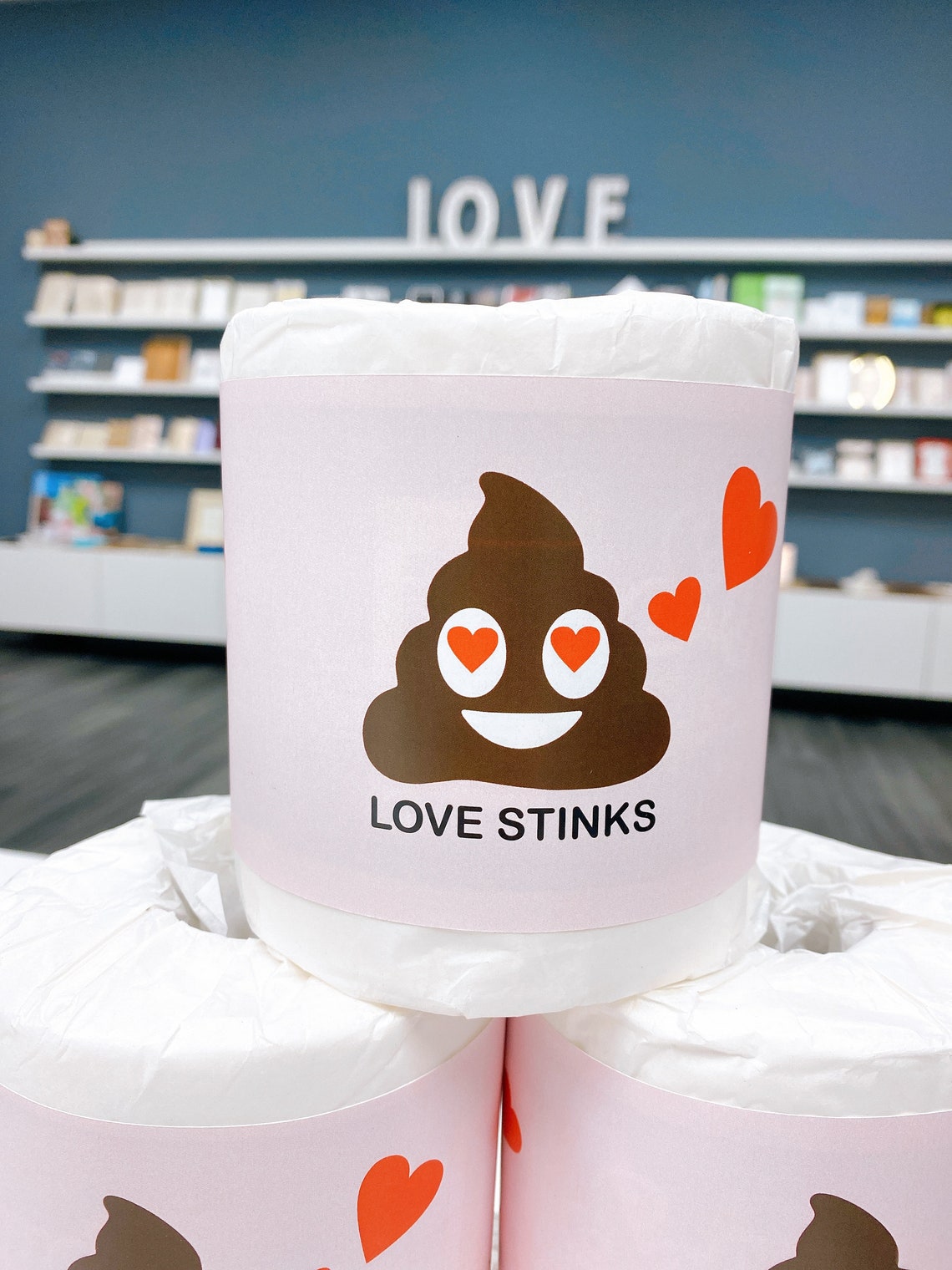 Love Emoji POOP Toilet Roll-valentine's Gift for a Big - Etsy