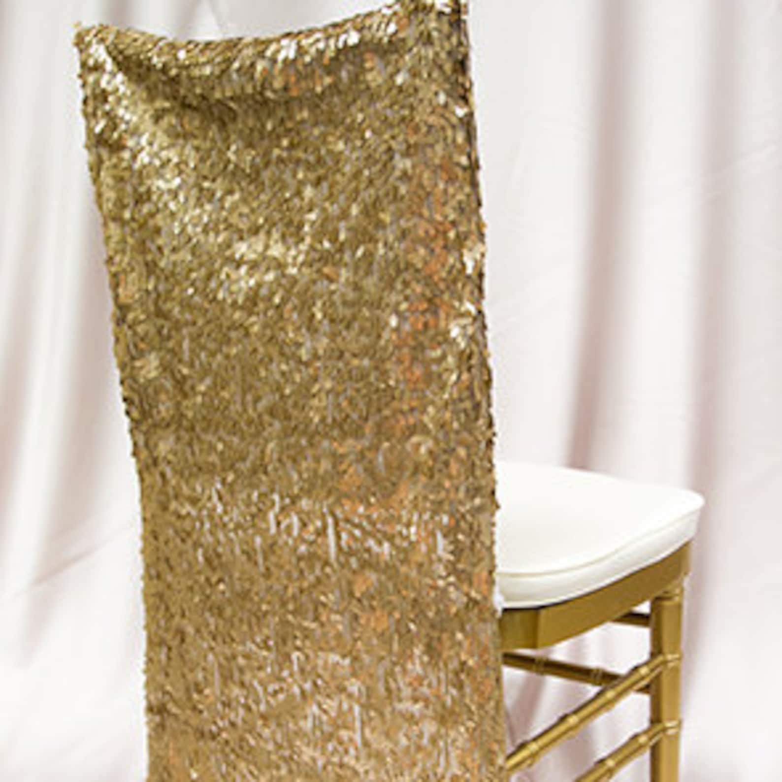 GOLD Matte Sequins/payette Chiavari Covers Chair Covers for | Etsy