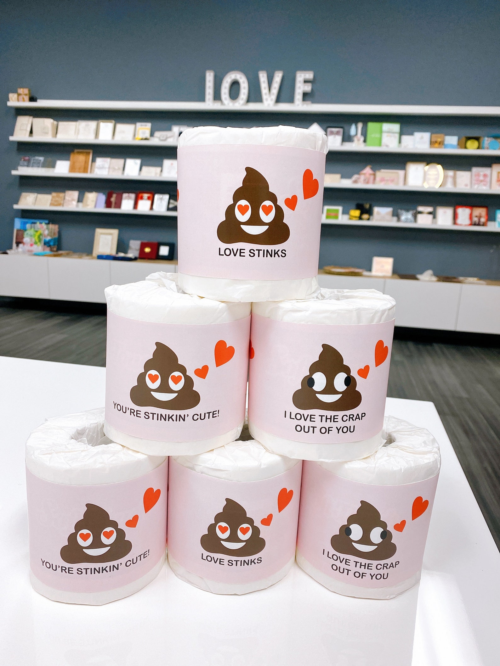 Love Emoji POOP Toilet Roll-valentine's Gift for a Big - Etsy
