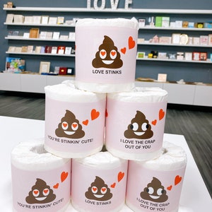 Love Emoji POOP Toilet Roll-valentine's Gift for a Big Laugh to Your ...