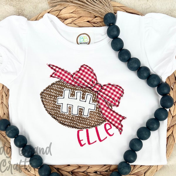 Embroidered Football - Etsy