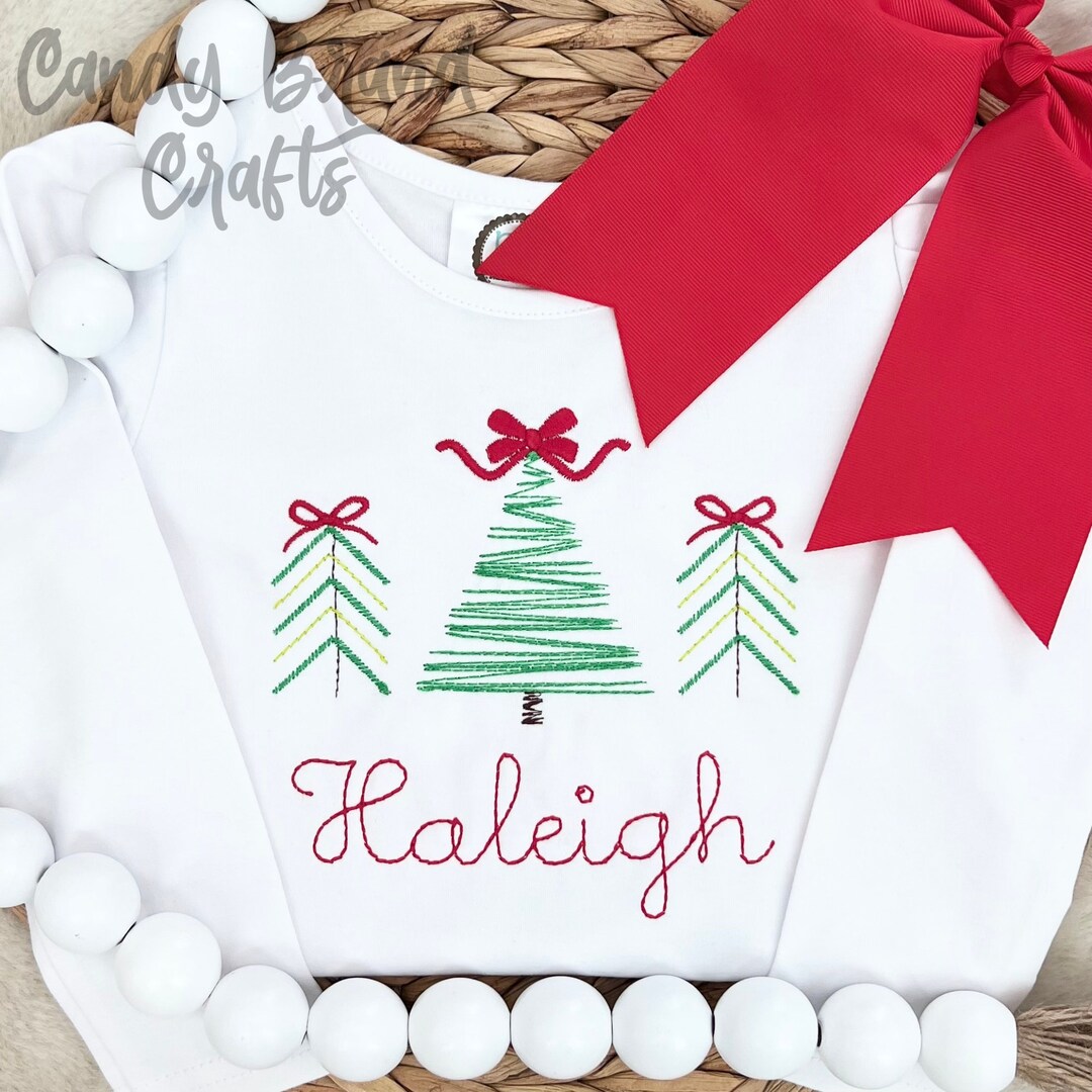 Personalized Christmas T-shirt Embroidered Holiday Shirt for - Etsy