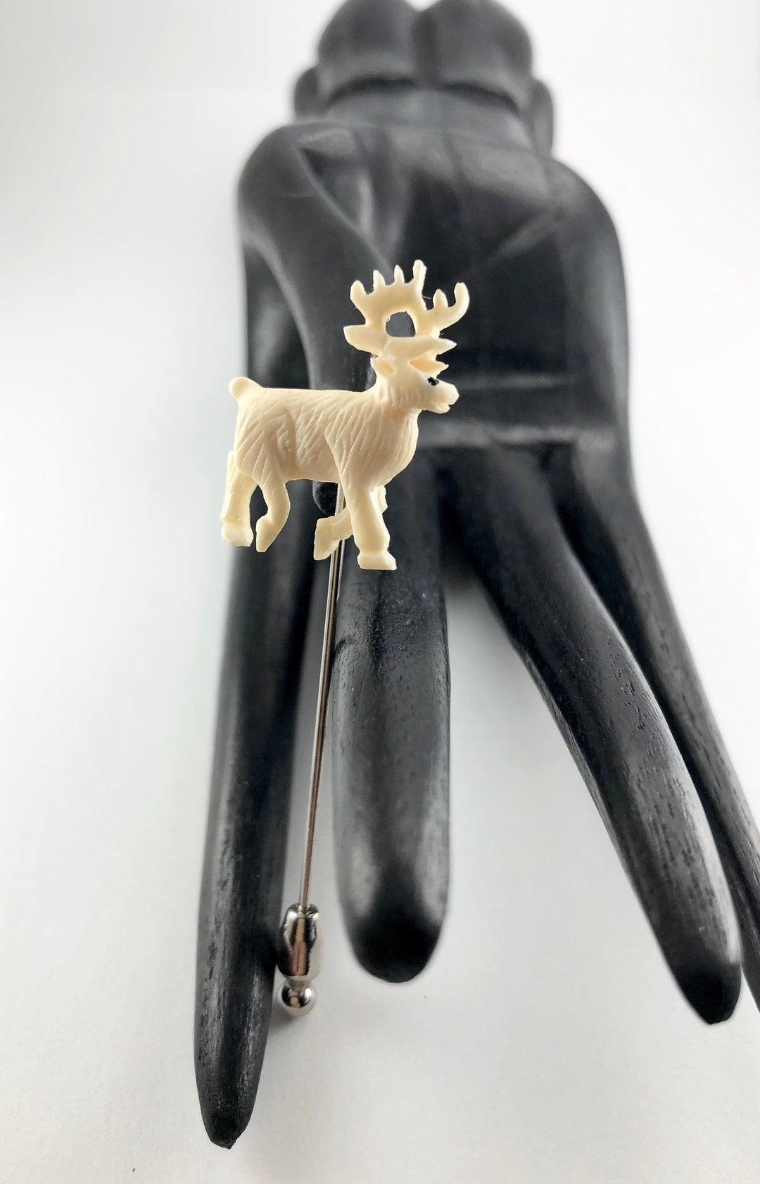 Stag Stick Pin Vintage Figural Deer Souvenir - Etsy