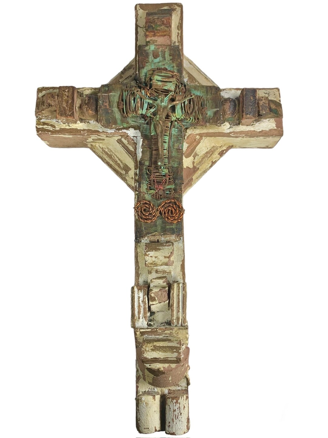 Crucifix Wall Mount Mexican Folk Art Religious Iconography Piece - Etsy