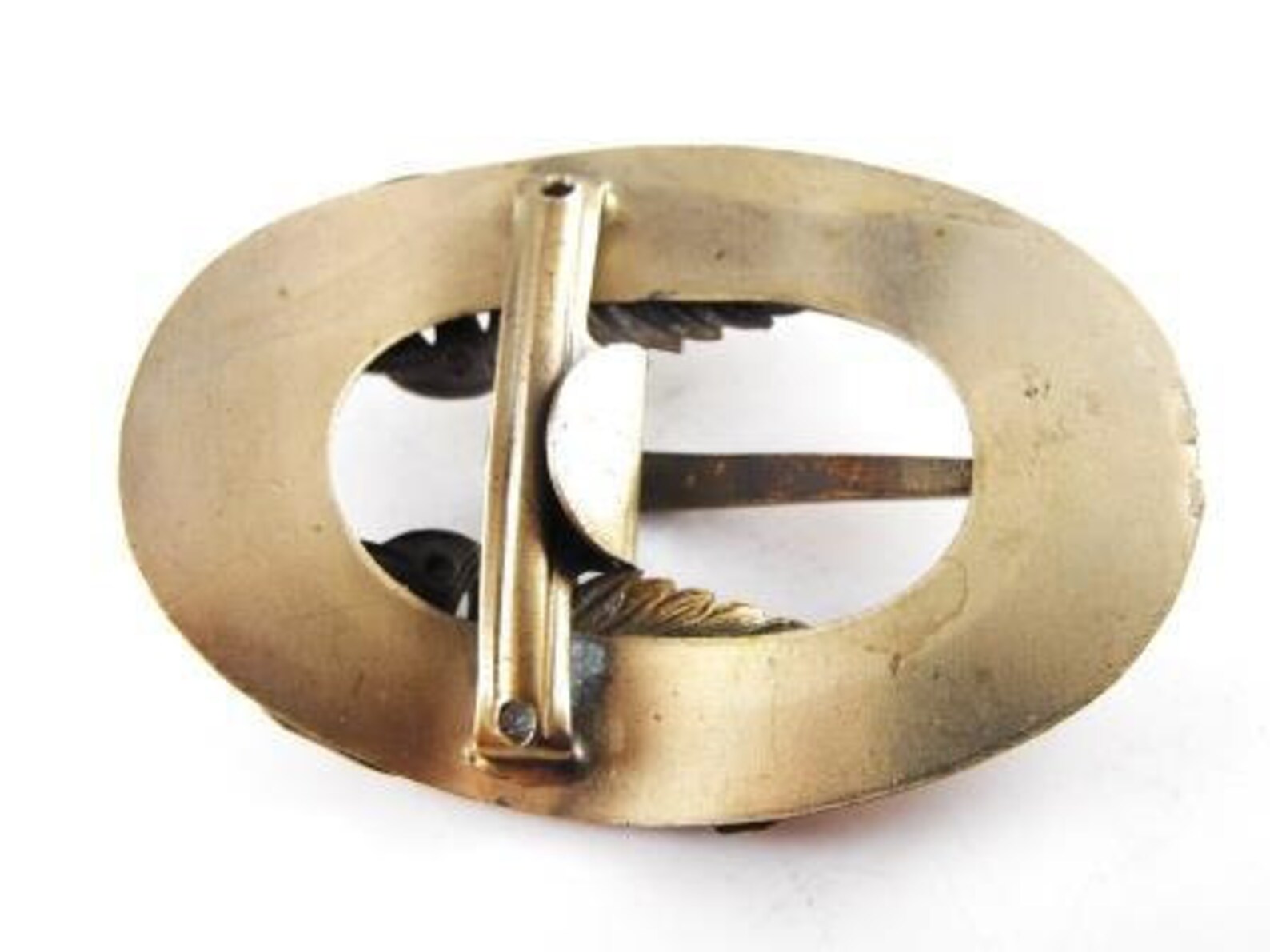 Art Nouveau Sash Buckle Brass Foliate Applique Design Flowing - Etsy