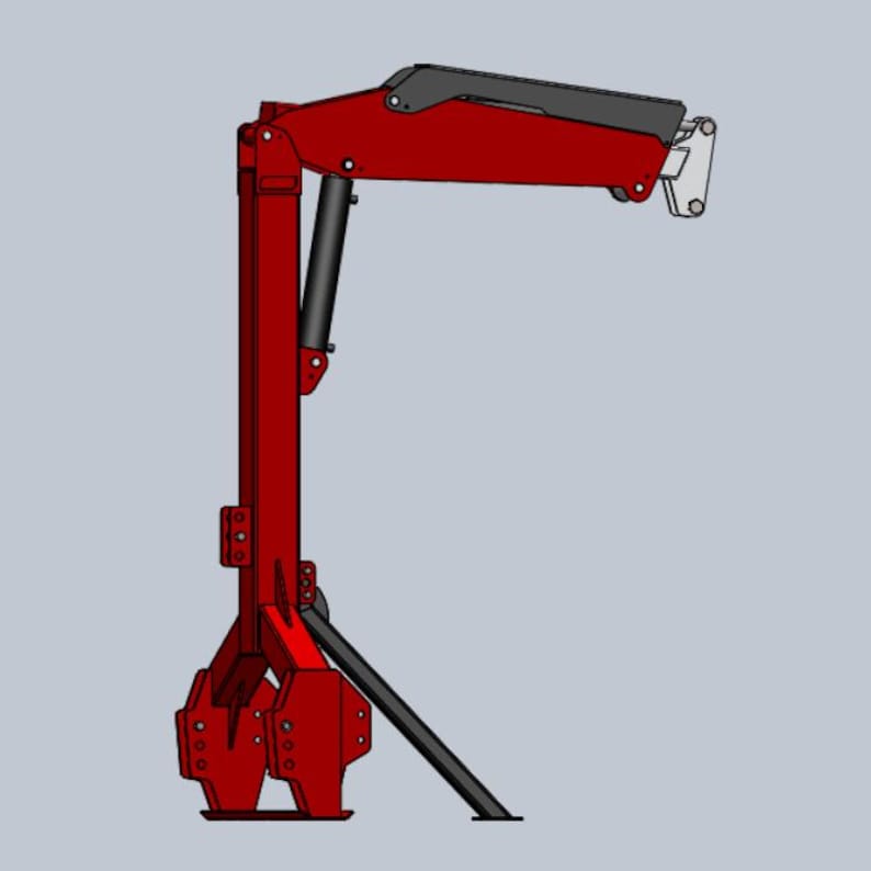 3-point Hitch Tractor Crane CAD Files, Heavy Duty Boom Lift Plans (pdf ...