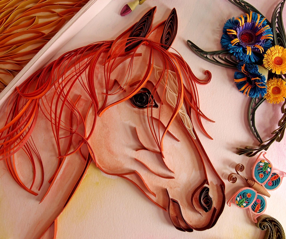 Personallized Quilled Picture in Shadow Box Custom Quilled - Etsy Denmark