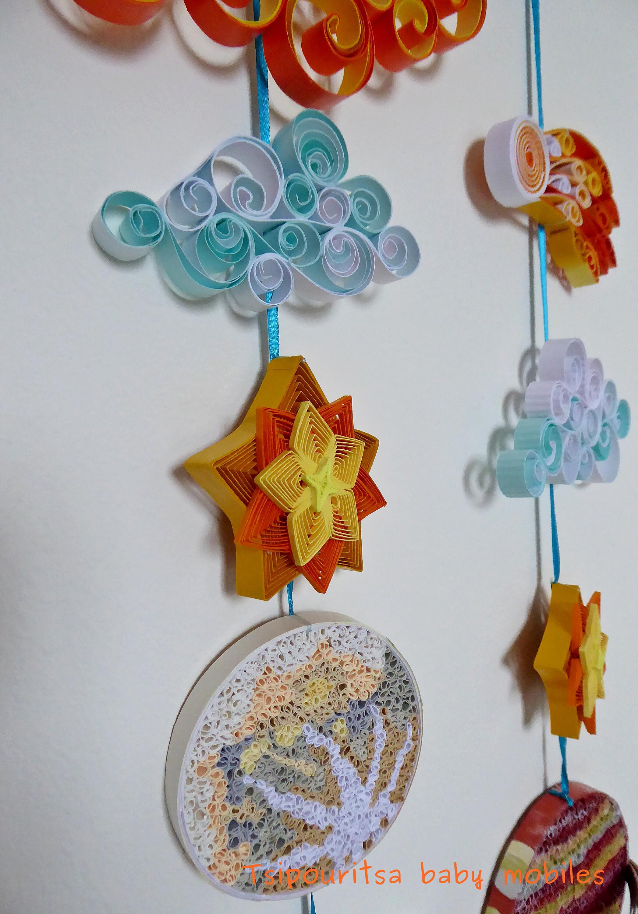 Sun Wall Hanging Name Banner Quilled Solar System - Etsy