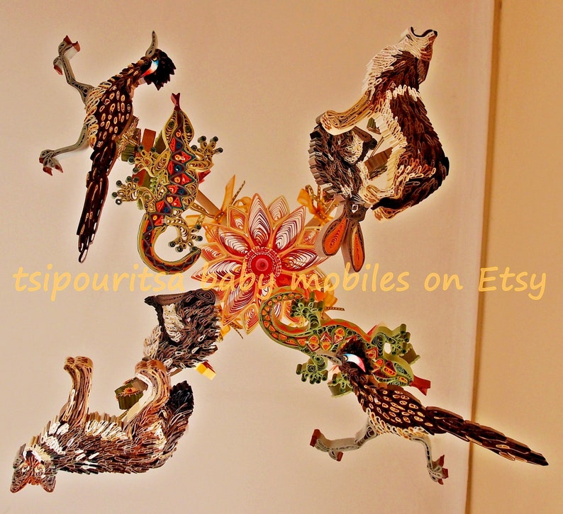 Baby Nursery Mobile Crib Mobile Road Runner Coyote Desert Mobile ...