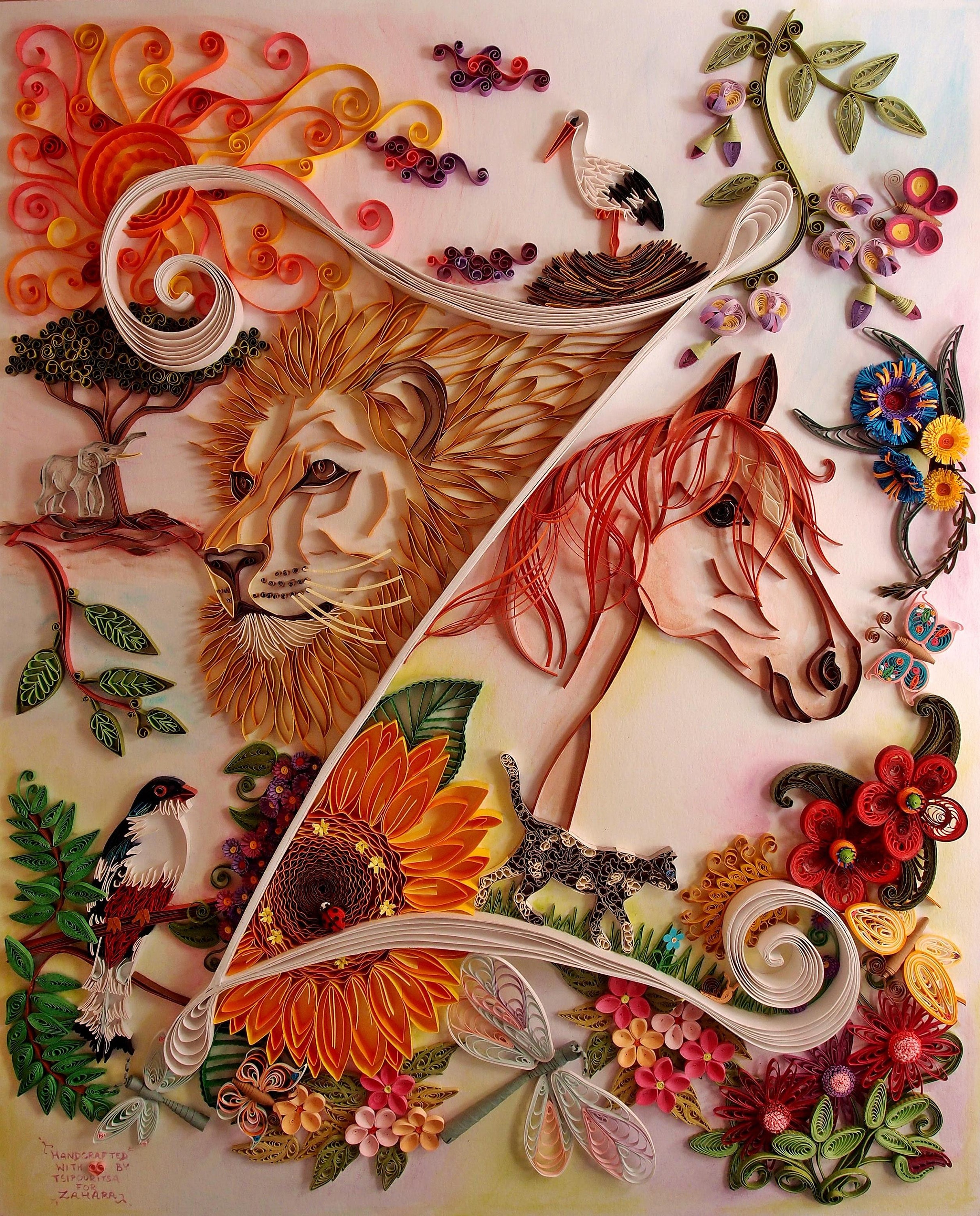 Personallized Quilled Picture in Shadow Box Custom Quilled Wall Art ...