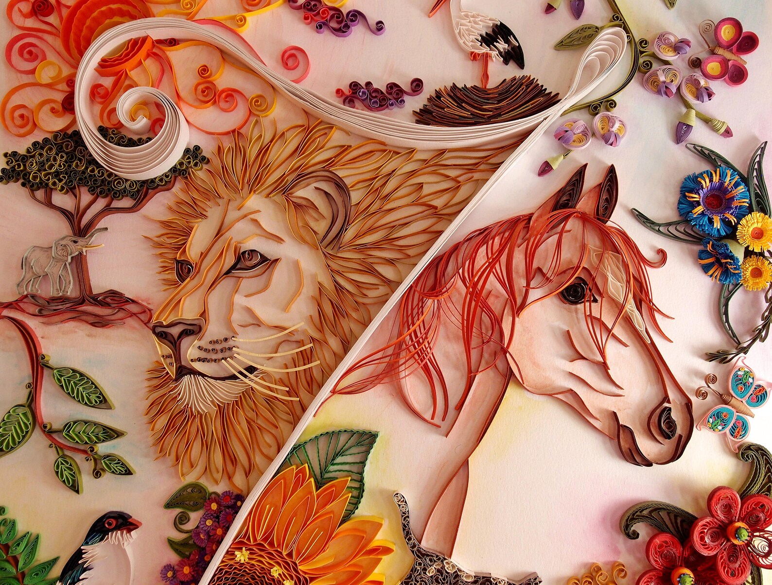 Personallized Quilled Picture in Shadow Box Custom Quilled Wall Art ...