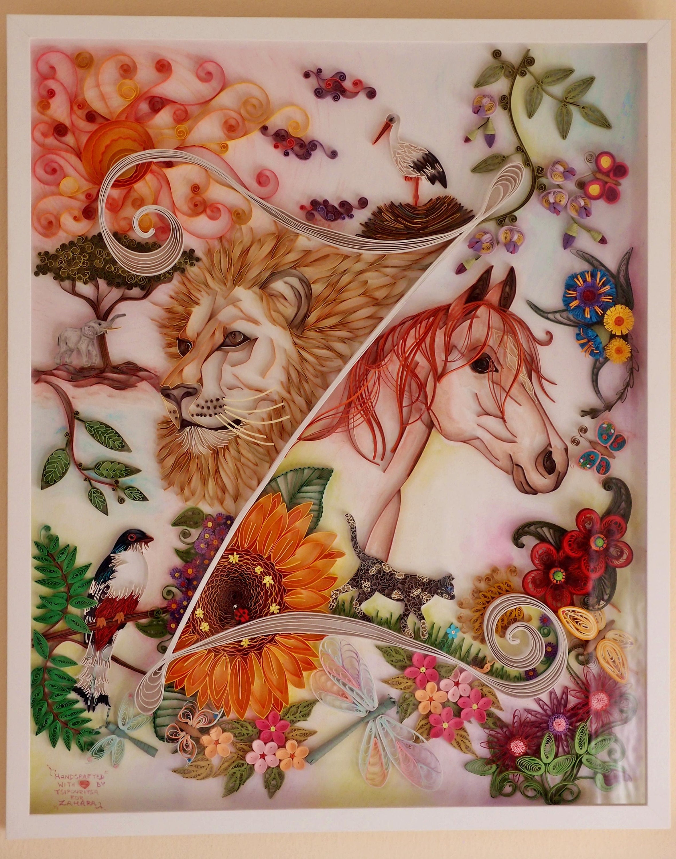 Personallized Quilled Picture in Shadow Box Custom Quilled - Etsy Denmark