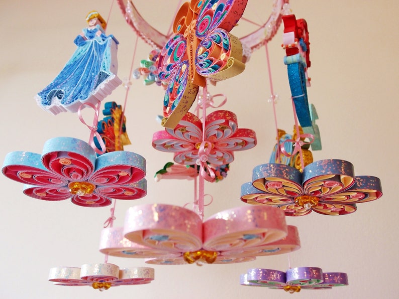 Unicorn Crib Mobile Princess Mobile Swarovski Decoration Fairy Tale ...