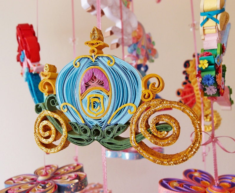 Unicorn Crib Mobile Princess Mobile Swarovski Decoration Fairy Tale ...