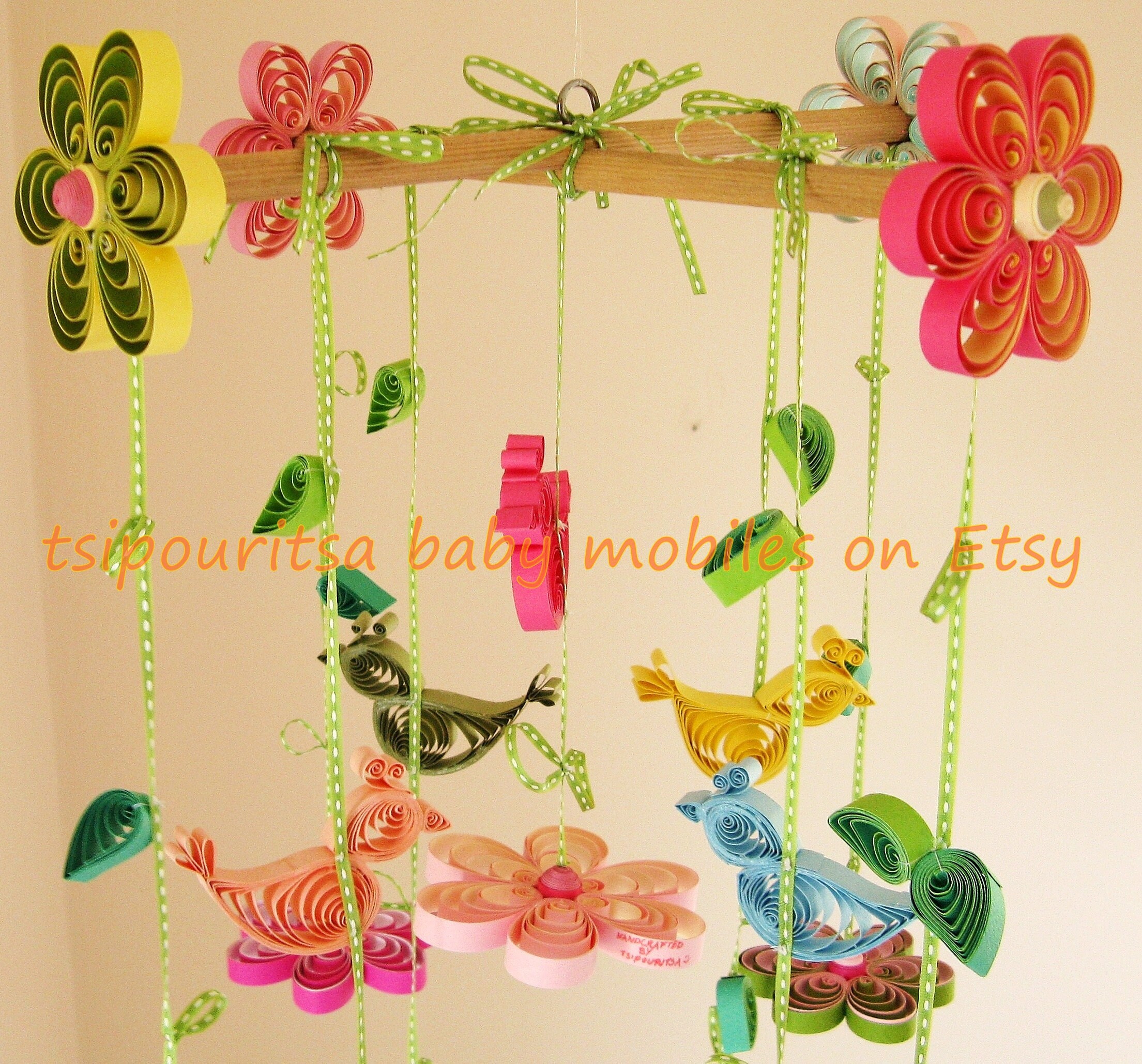 Baby Mobile - Crib Mobile - Baby Nursery Mobile - Flower Mobile ...