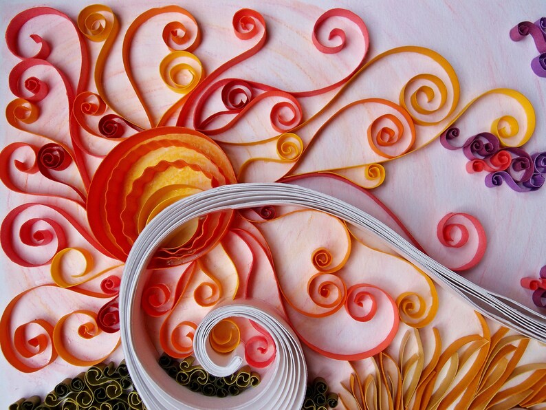 Personallized Quilled Picture in Shadow Box Custom Quilled - Etsy Denmark