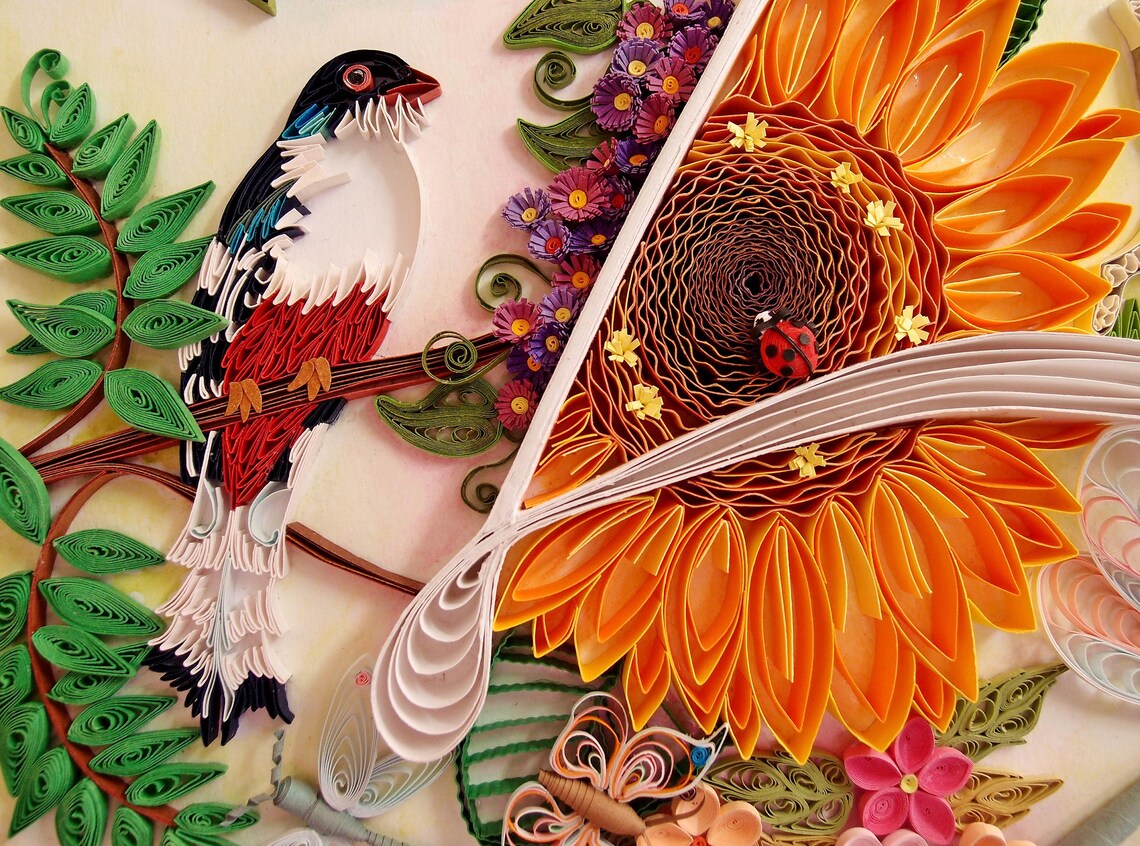 Personallized Quilled Picture in Shadow Box Custom Quilled - Etsy Denmark