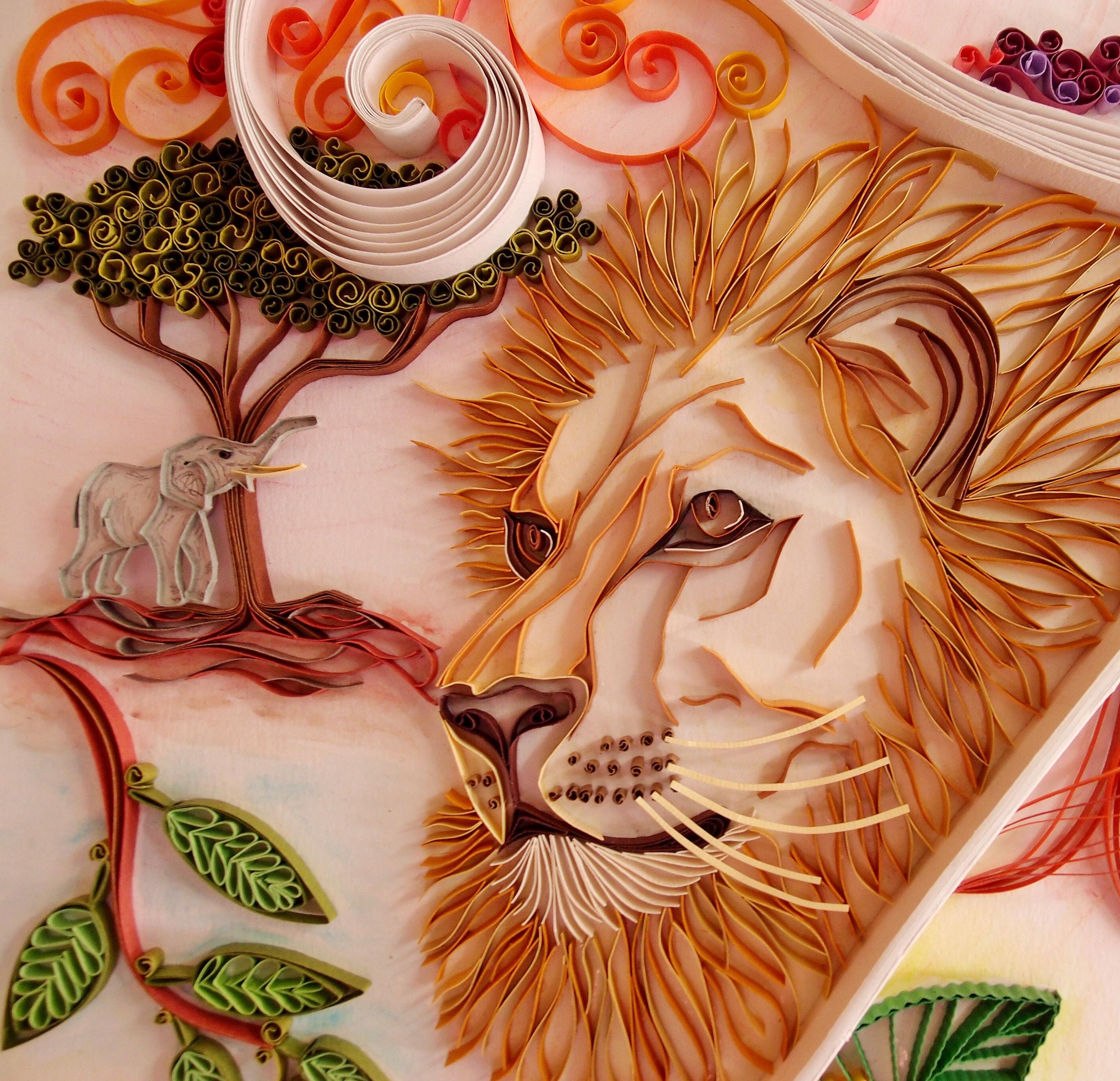 Personallized Quilled Picture in Shadow Box Custom Quilled Wall Art ...