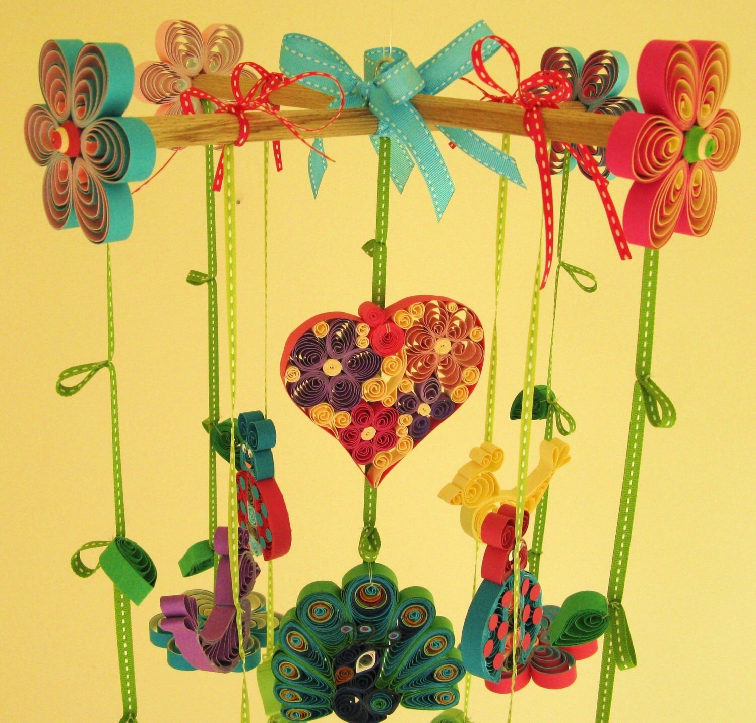 Crib Mobile Cradle Mobile Baby Mobile Peacock Mobile Ladybug Mobile 15A ...