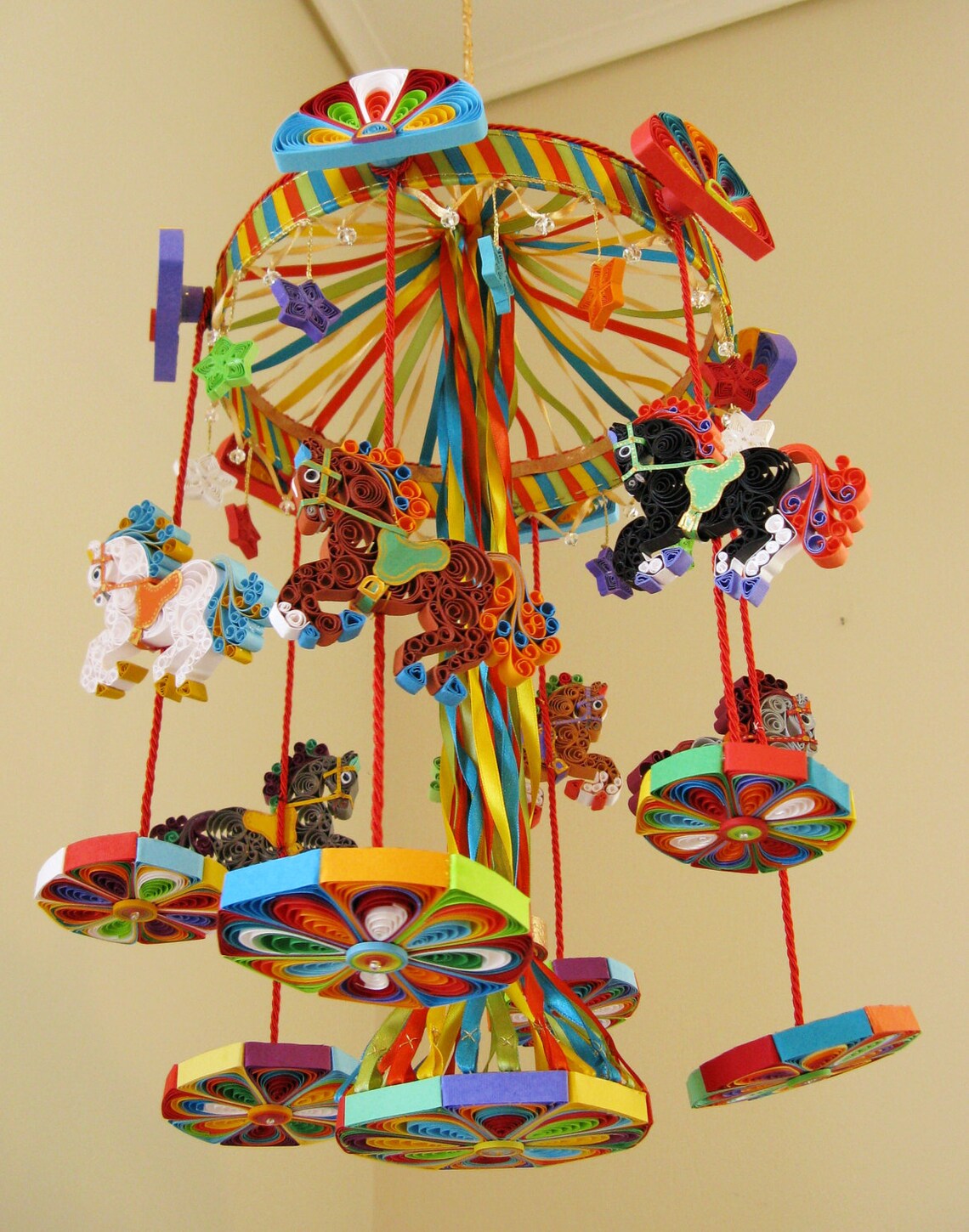 Carousel Crib Mobile Cot Mobile Merry Go Round Mobile Horse Mobile ...