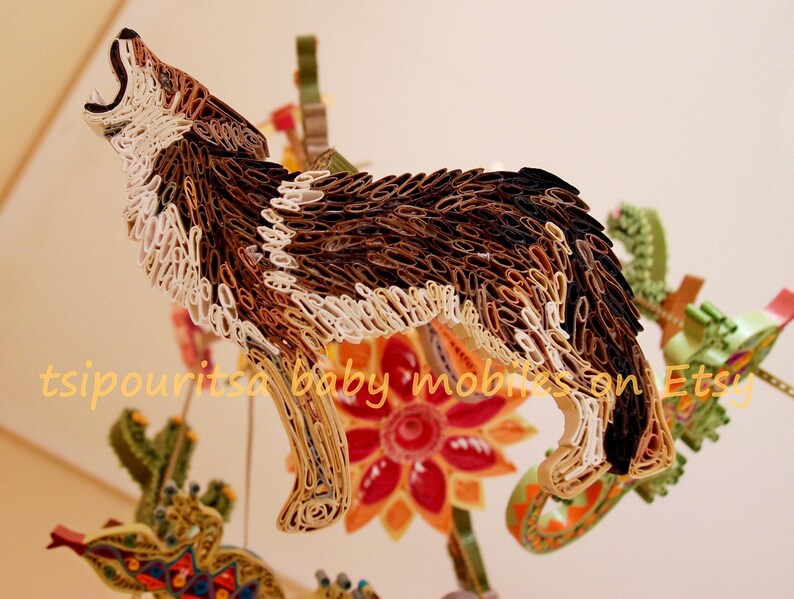 Baby Nursery Mobile Crib Mobile Road Runner Coyote Desert Mobile ...